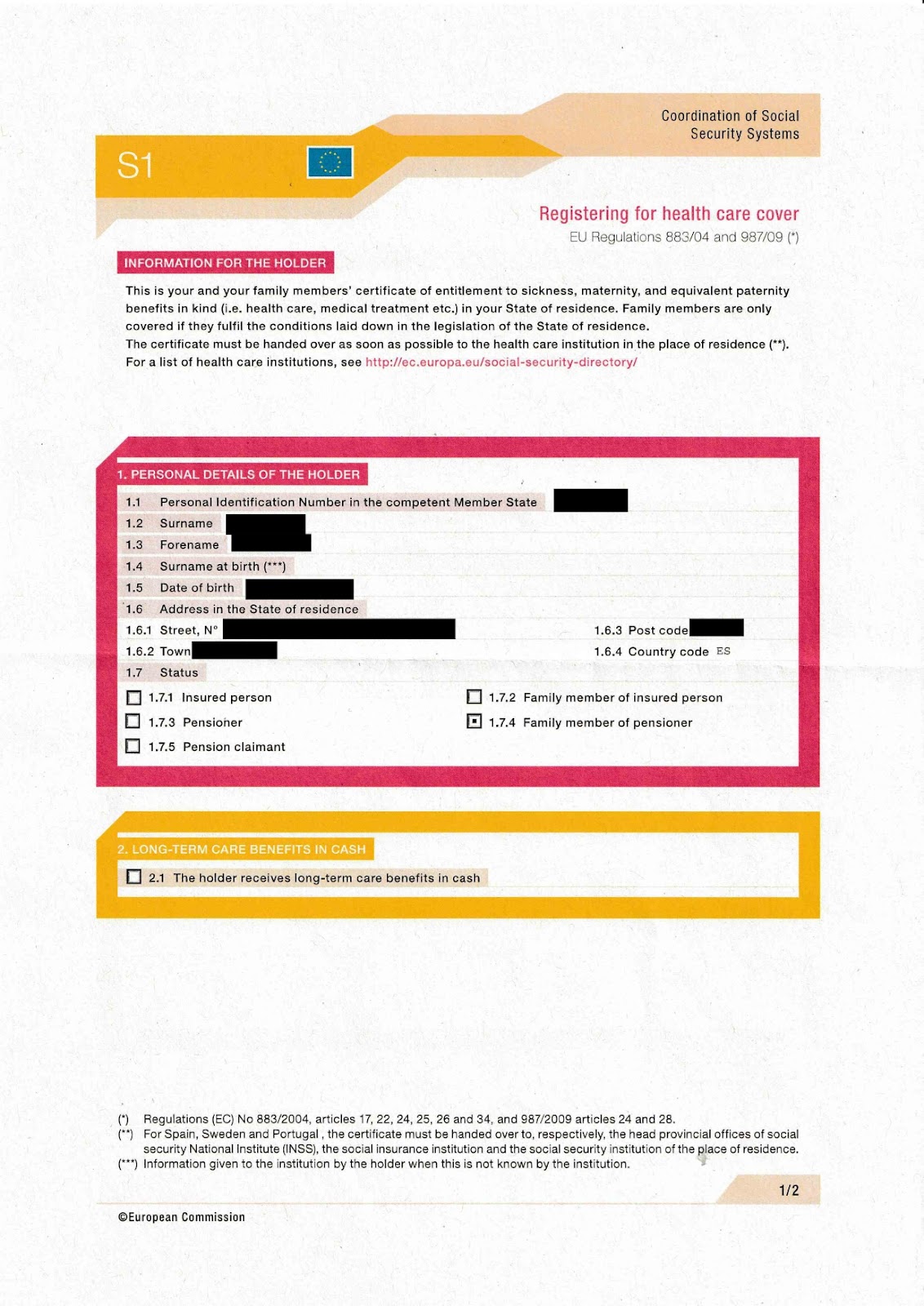 S1-Formular | Expats auf Mallorca Guide | Mallorca Expats